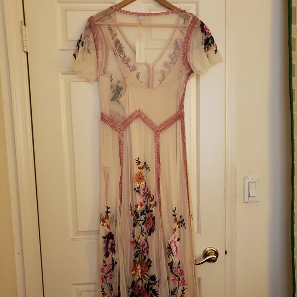 Sundance | Dresses | Nwt Sundance Catalog Garden Soiree Cream Pxs Maxi ...